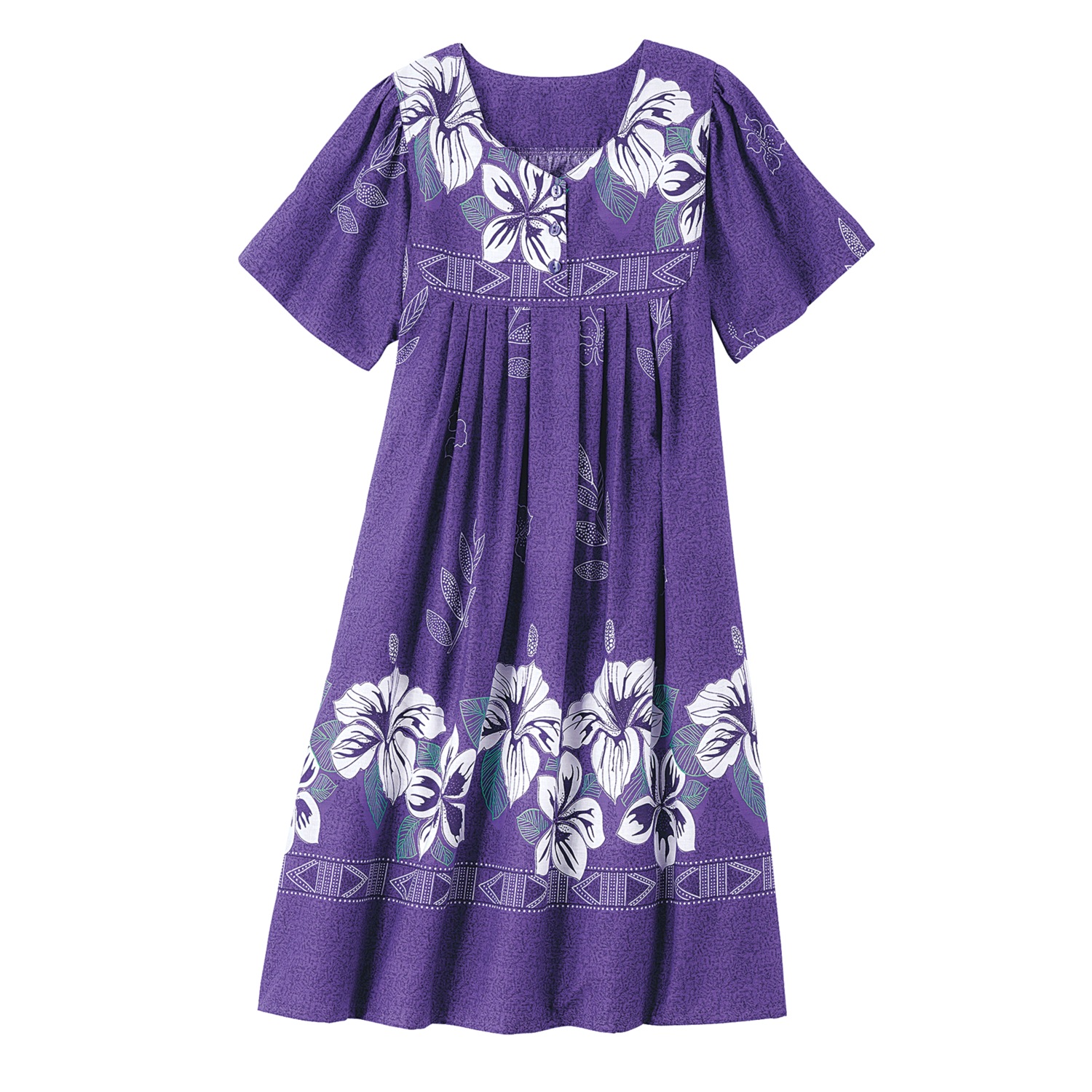 Border Print Patio Dress | Harriet Carter