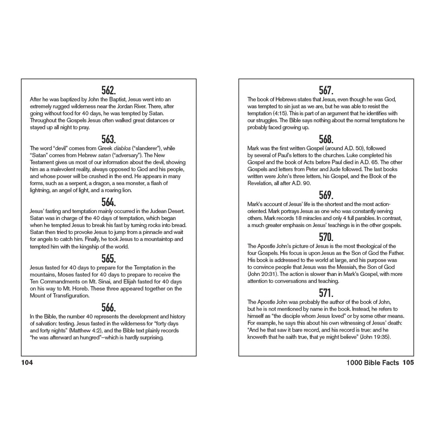 1000 Bible Facts | Harriet Carter