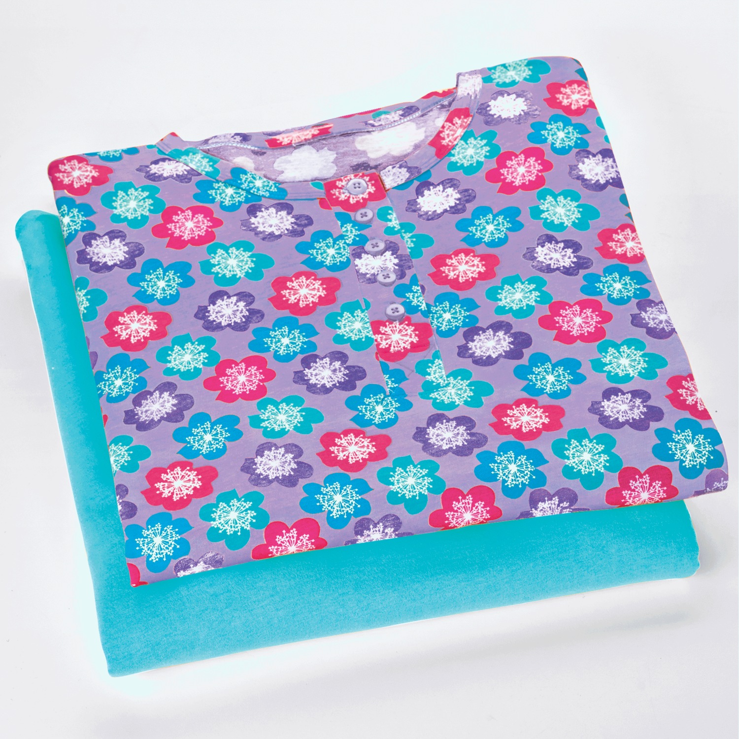 2-Pack Comfort Henley Nightshirt | Harriet Carter