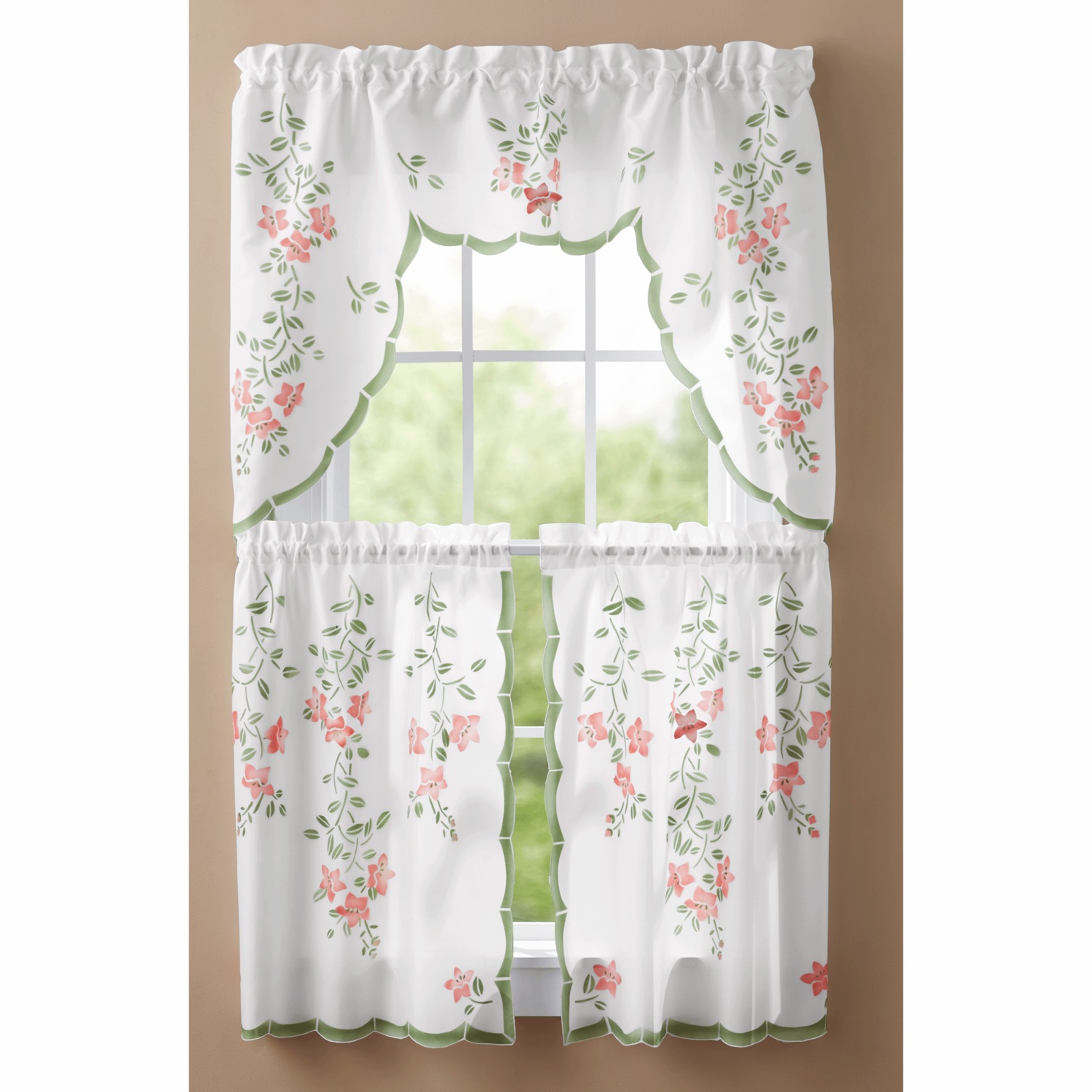 Floral Café Curtain Set | Harriet Carter