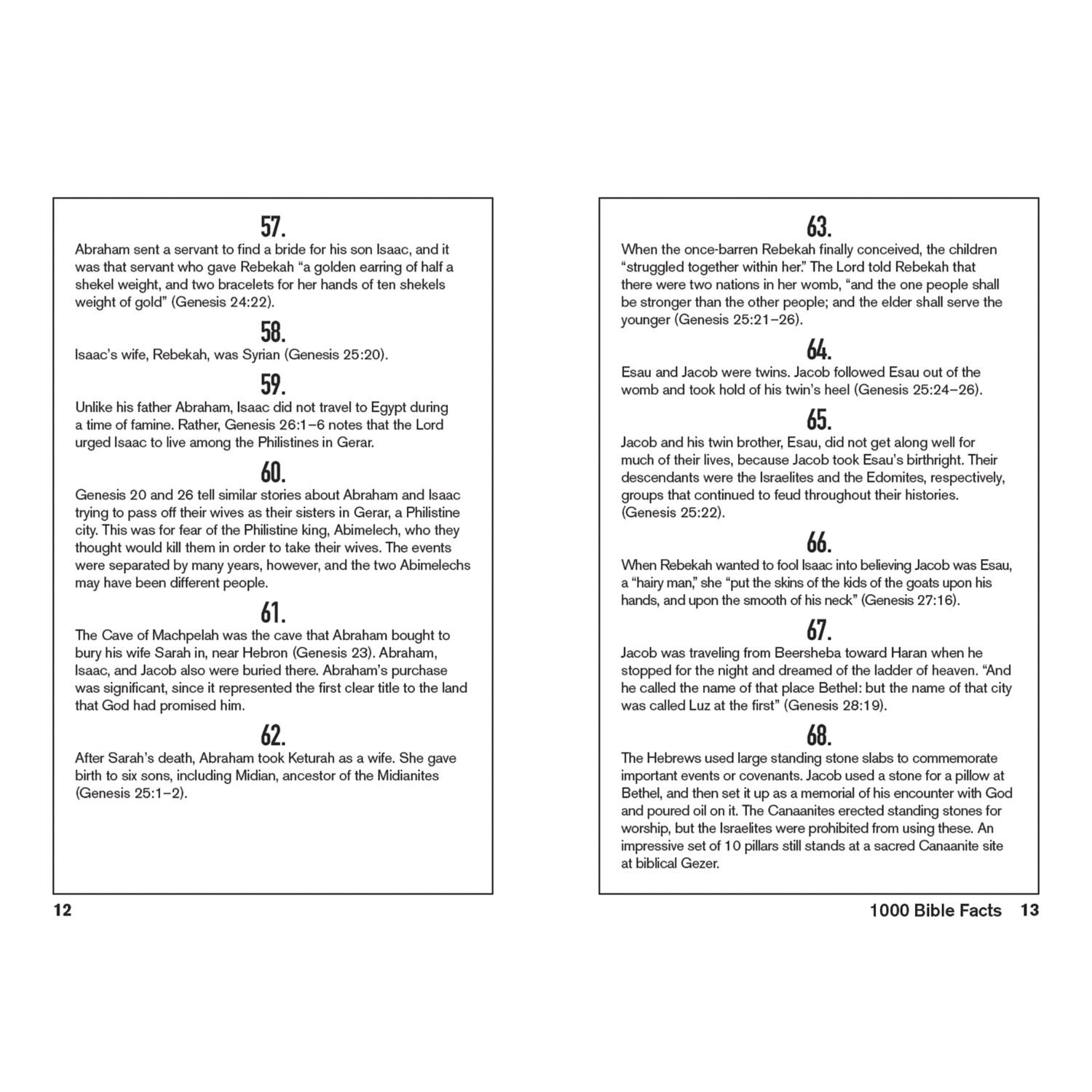 1000 Bible Facts | Harriet Carter
