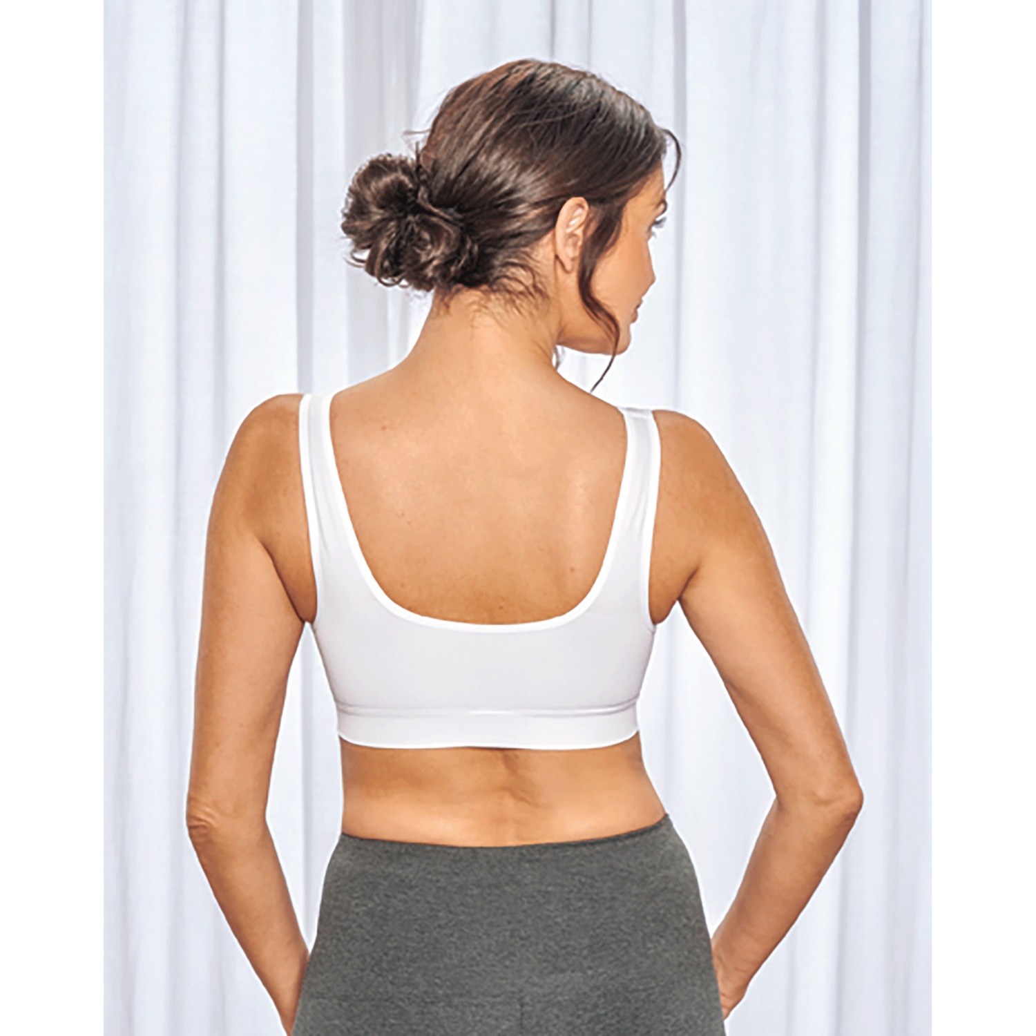Seamless Zip-Front Bra | Harriet Carter