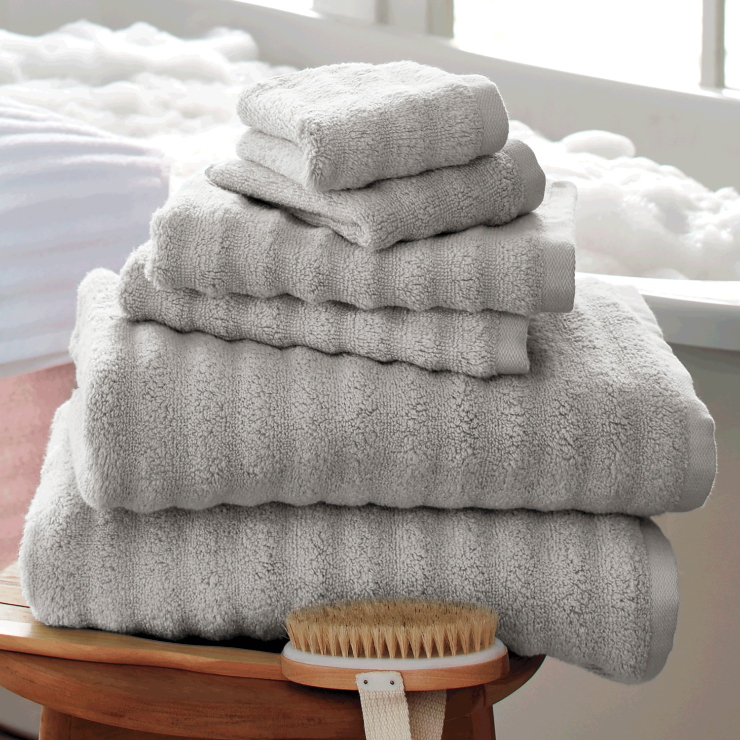 Spa Zero Twist 6-piece Towel Set | Harriet Carter