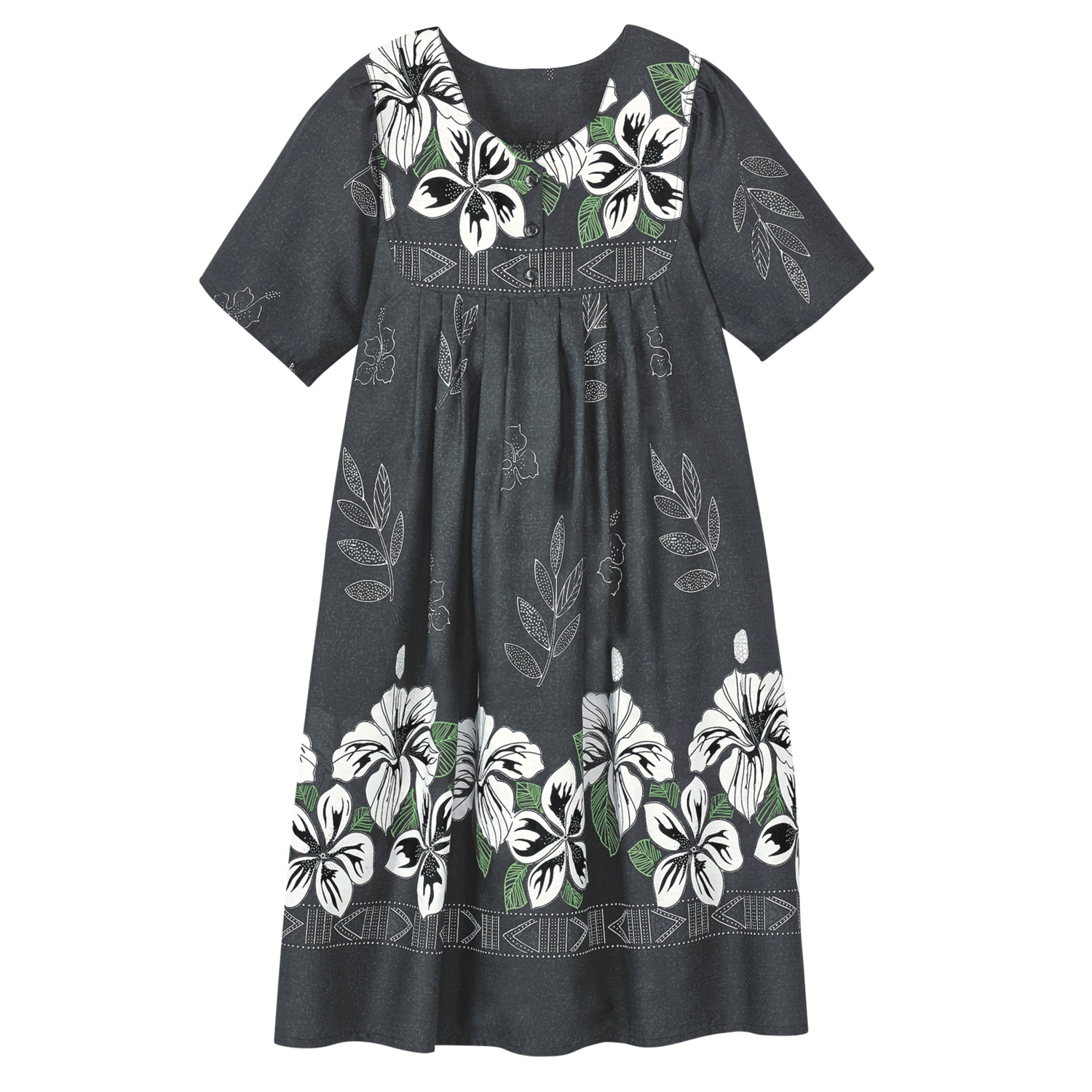 Border Print Patio Dress | Harriet Carter