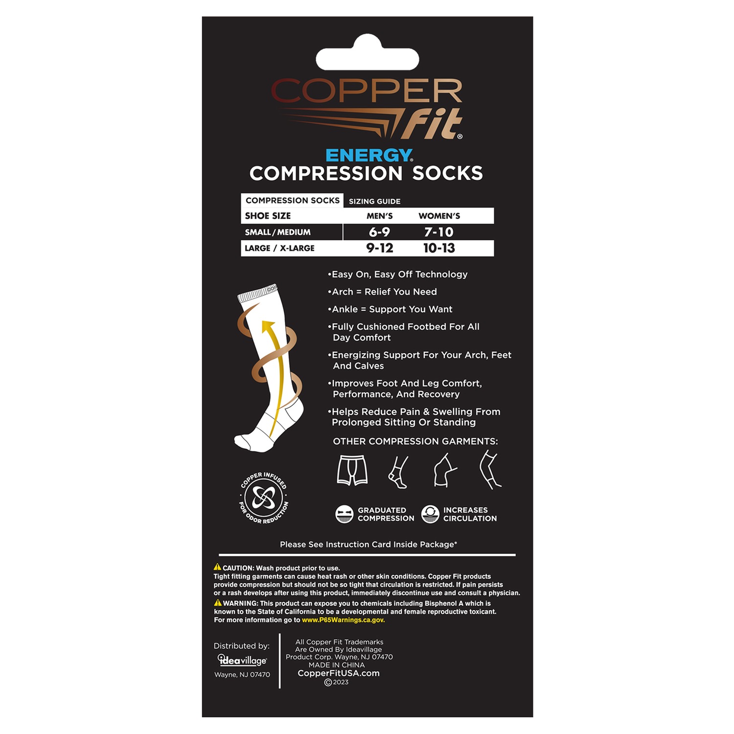 Copper Fit Unisex Energy Compression Socks | Harriet Carter